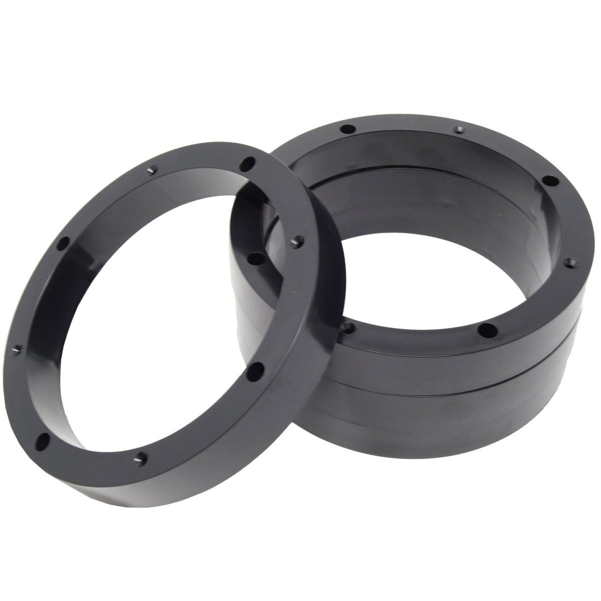 2 Pairs 6.5" Plastic Speaker Spacer Rings Subwoofer Custom Mounting ...