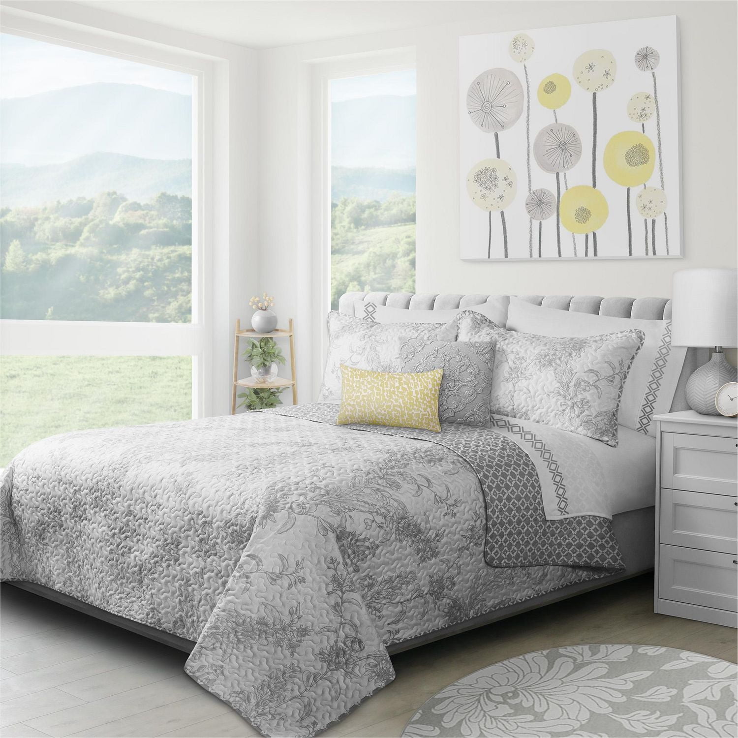 Safdie & Co. Quilt 3PC Set K Transitions Alloy - Walmart.ca