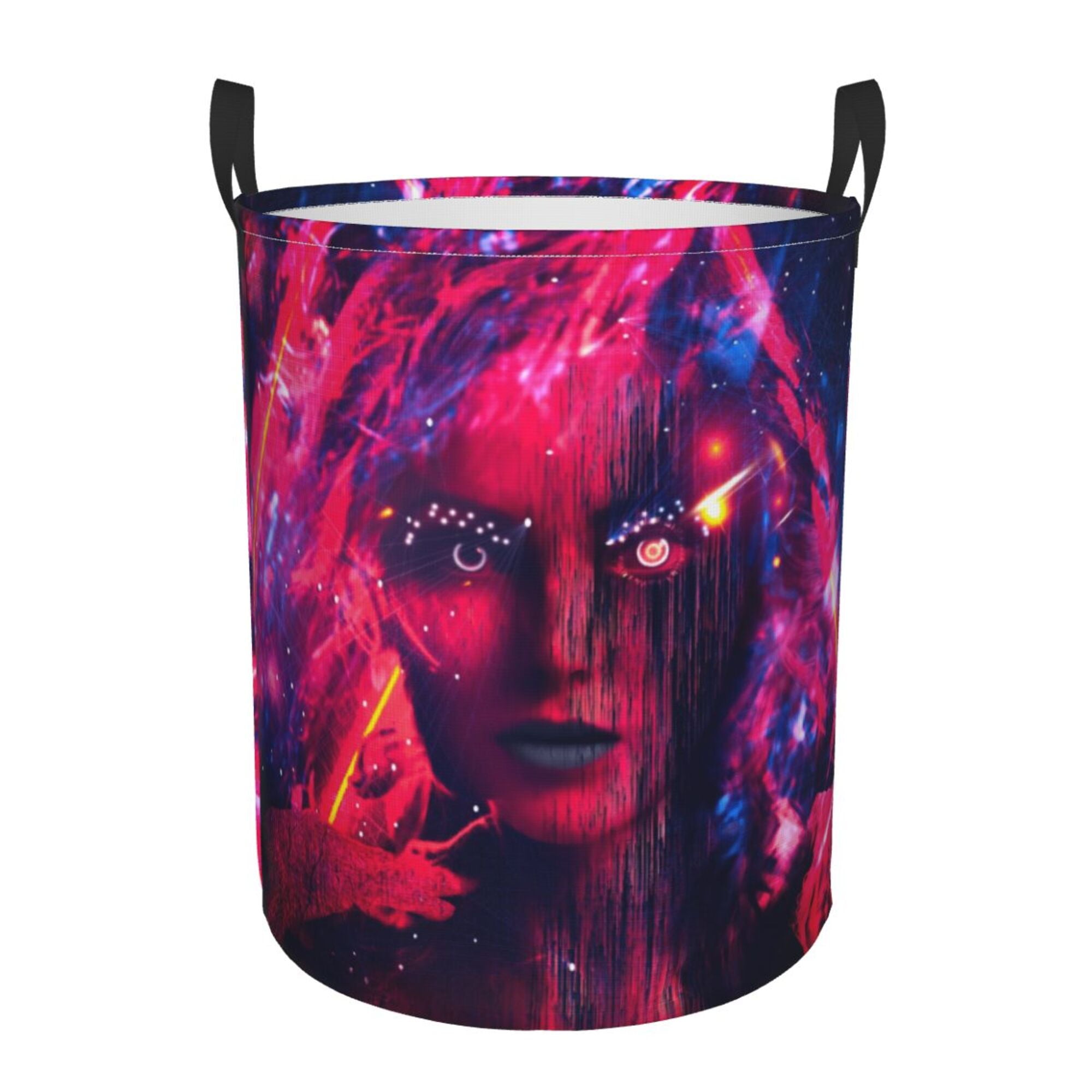 DouZhe Waterproof Collapsible Large Laundry Baskets, Cyberpunk ...