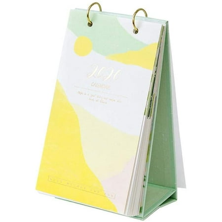 Kingpo Small Desk Calendar 2020 Fresh Color DoubleSided Standing ...