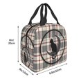 Black Cat Insulated Lunch Bag Reusable Lunch Box Leakproof Thermal Meal ...
