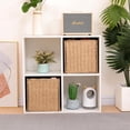 Wicker Storage Baskets 2-Pack Handwoven Paper Rope Organizer Bins ...