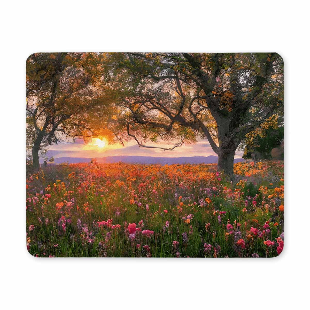 Flowers Mouse Pad with Design Computer Laptop Non-Slip Rubber Mousepad ...