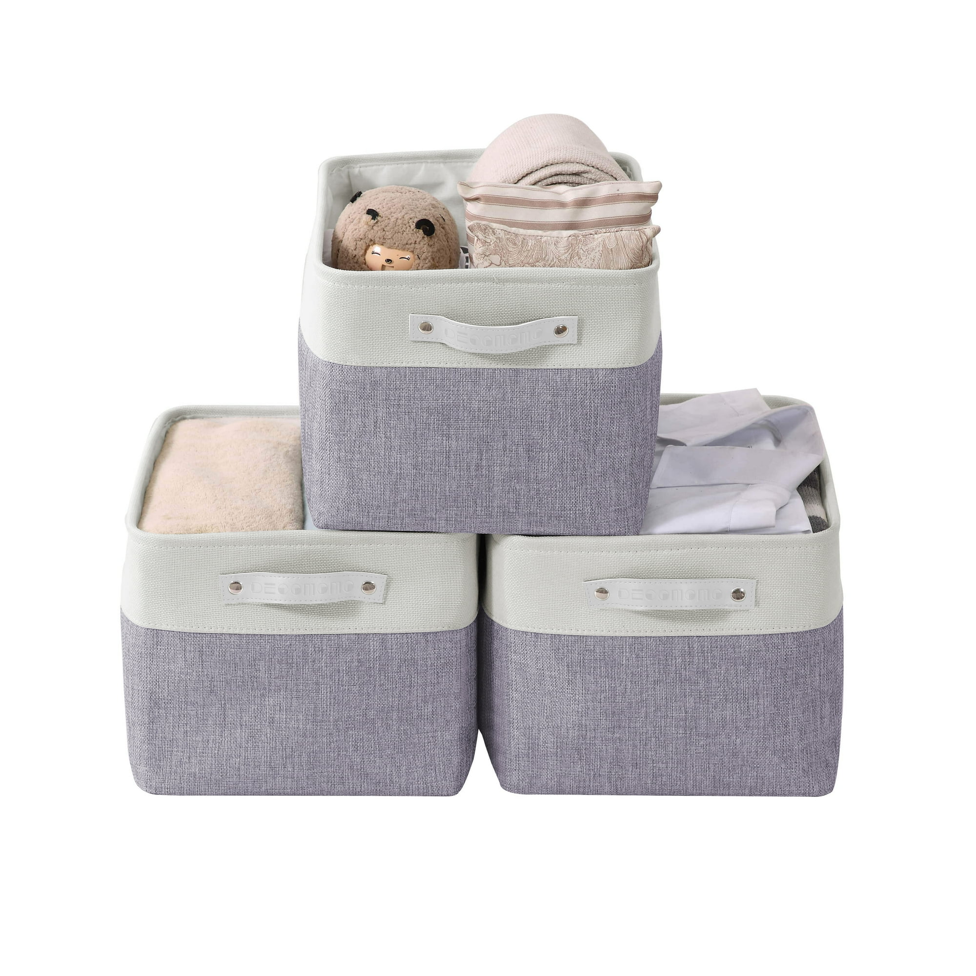 Click here for Decomomo 3-Packs Foldable Sturdy Storage Bin W/Han... prices