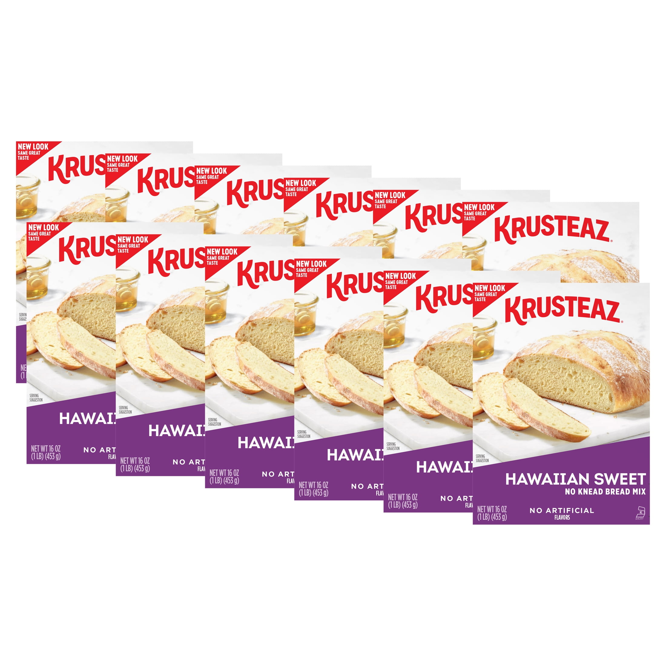 (12 pack) Krusteaz® Hawaiian Sweet No Knead Bread Mix 16 oz. Box ...