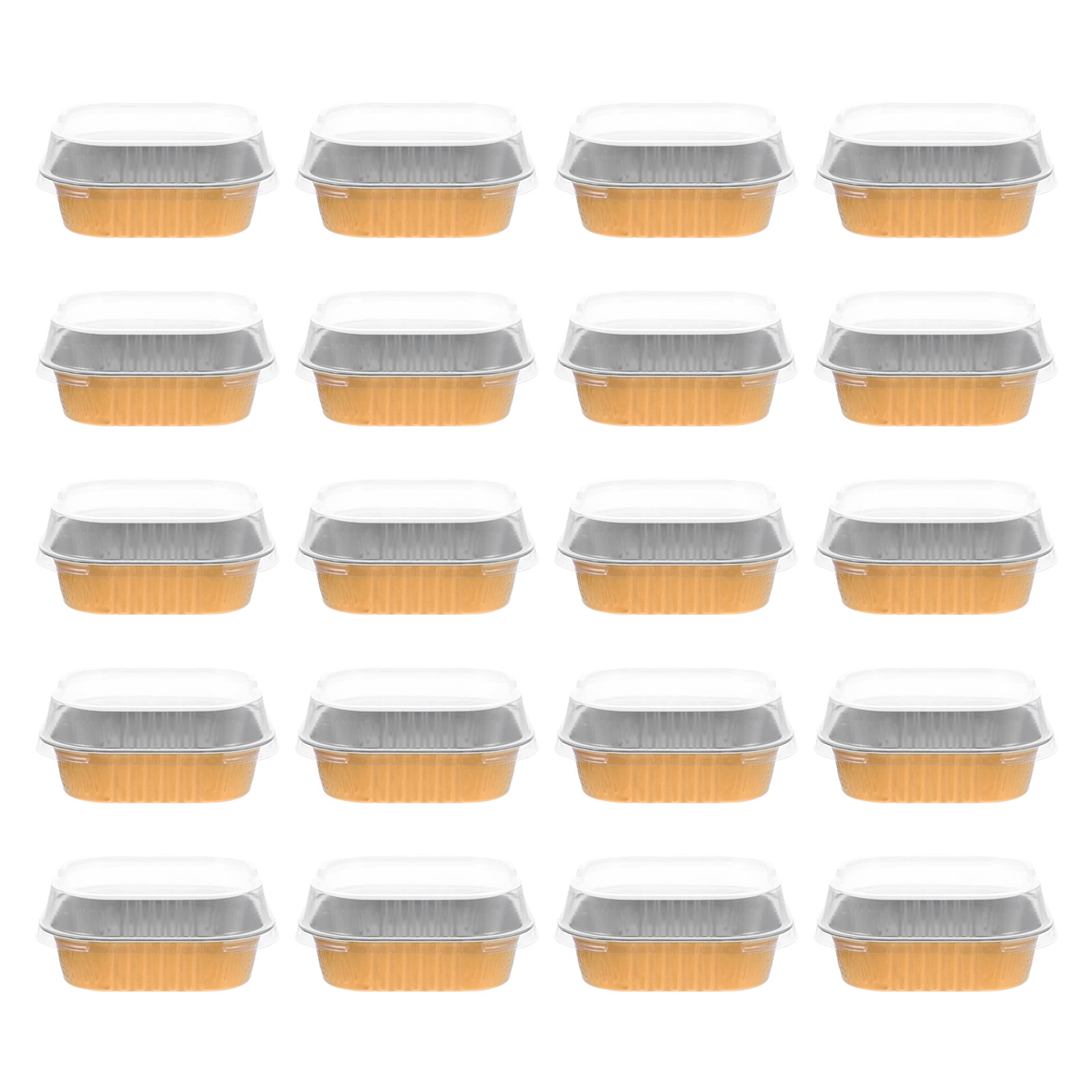 Frcolor Foil Baking Cups Aluminum Pans Cupcake Lids Cup Pudding ...