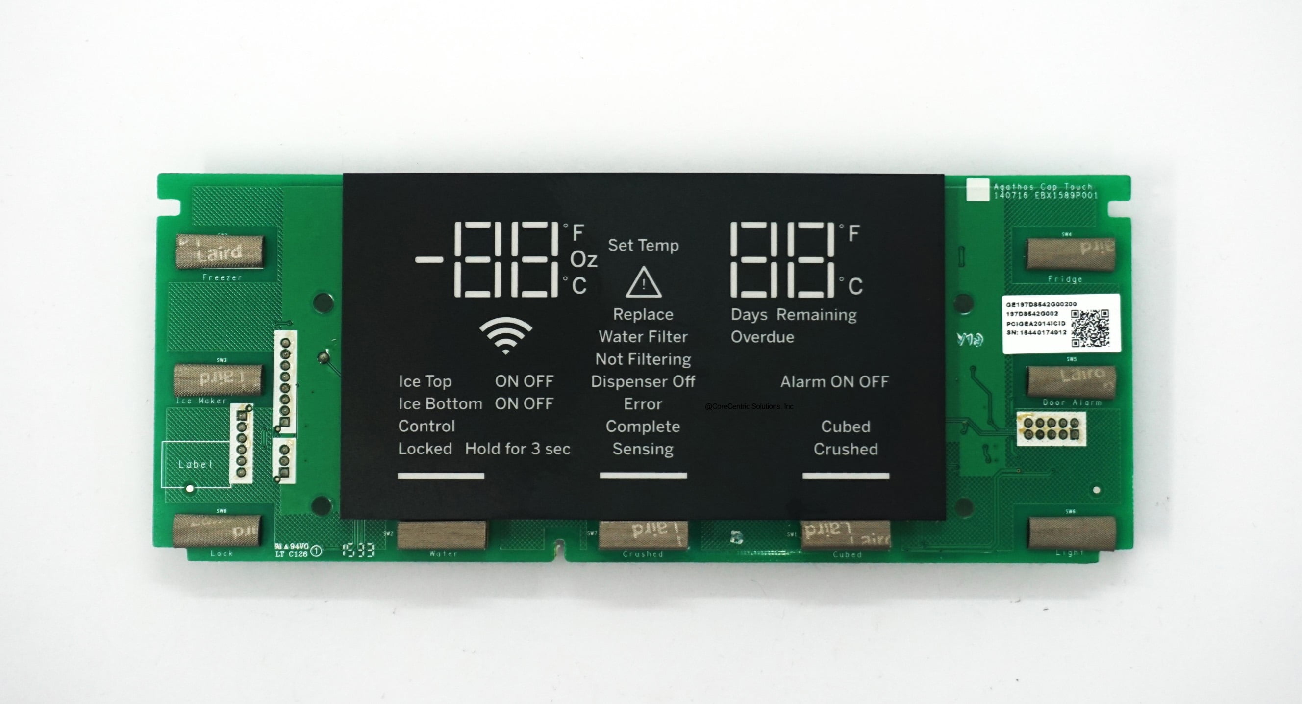 Restored CoreCentric Refrigerator dispenser control board for GE ...