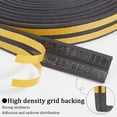 10Ms x 18mm Ribbed Weather Stripping Self Adhesive EPDM Foam Rubber ...