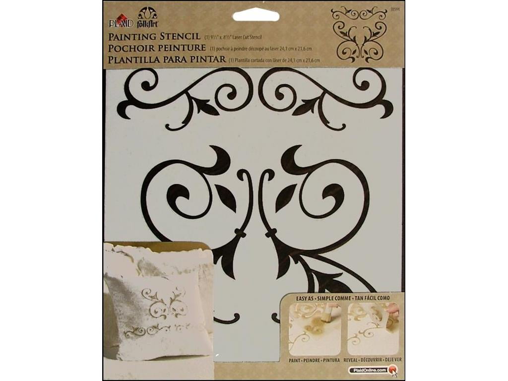 Plaid FolkArt Painting Stencil Scroll, 1 Each - Walmart.com