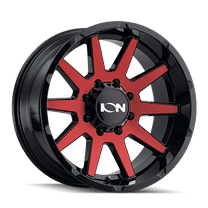 ION 143 17X9 6X139.7 -12ET 106CB GLOSS BLACK/RED MACHINED - Walmart.com