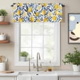 Curtain Valance for Windows, Pastoral Retro Lemon Leaves Kitchen ...