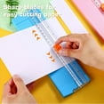 1set 6 Boxes 3 Colors Plastic Mini Paper Trimmer Blade Refills Safety ...