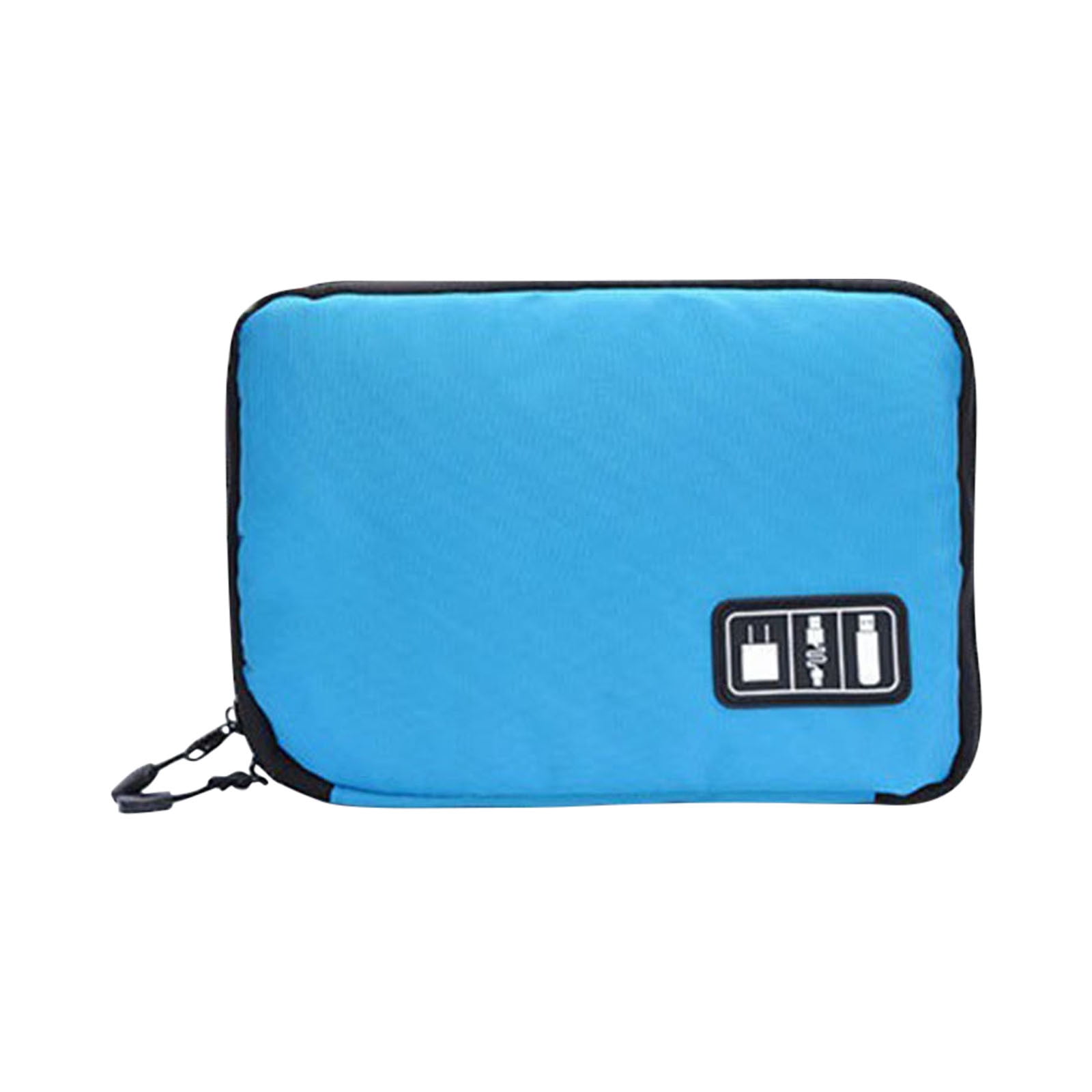 VerPetridure Data Cable Storage Bag Sky Blue Digital Bag Multi-function ...
