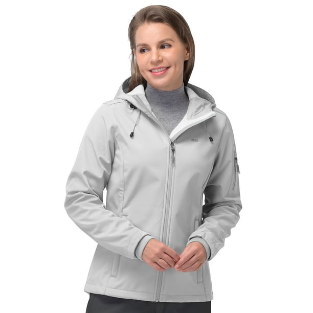 33,000ft Women's Softshell Jacket, Fleece Lined Warm Jacket Light ...