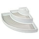 Corner Spice Rack Non Slip 3 Tier Step Shelf Organizer - White - For ...