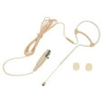 Beige Omnidirectional Headset Microphone with 3.5mm and XLR Connectors ...