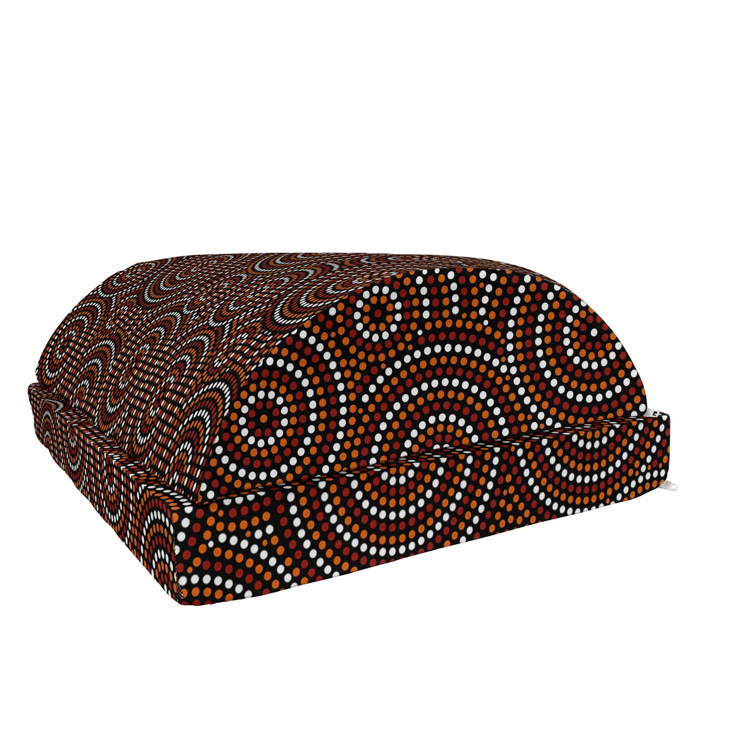 Tribal Foot Rest, Traditional Australian Shapes Aboriginal Art Abstract ...
