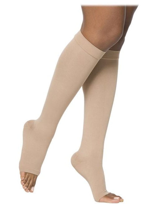 862 Select Comfort Open Toe Knee Highs - 20-30 mmHg Short Sig862C-OT ...