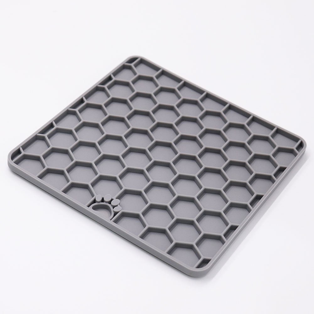 Silicone Licking Pad For Dogs & Cats, Honeycomb Suction Cup Dog Slow ...