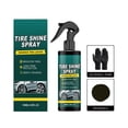 Car Tire Shine Spray Kit - 100ml Portable Cleaner, Polishing Set with ...