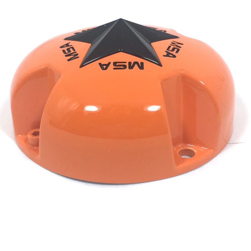 MSA Wheels Orange/Black Star Logo 42mm H Bolt On Wheel Center Hub Cap ...