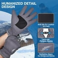 Winter Gloves Cold Weather - 3-Finger Touchscreen, Warm Cozy Lining ...