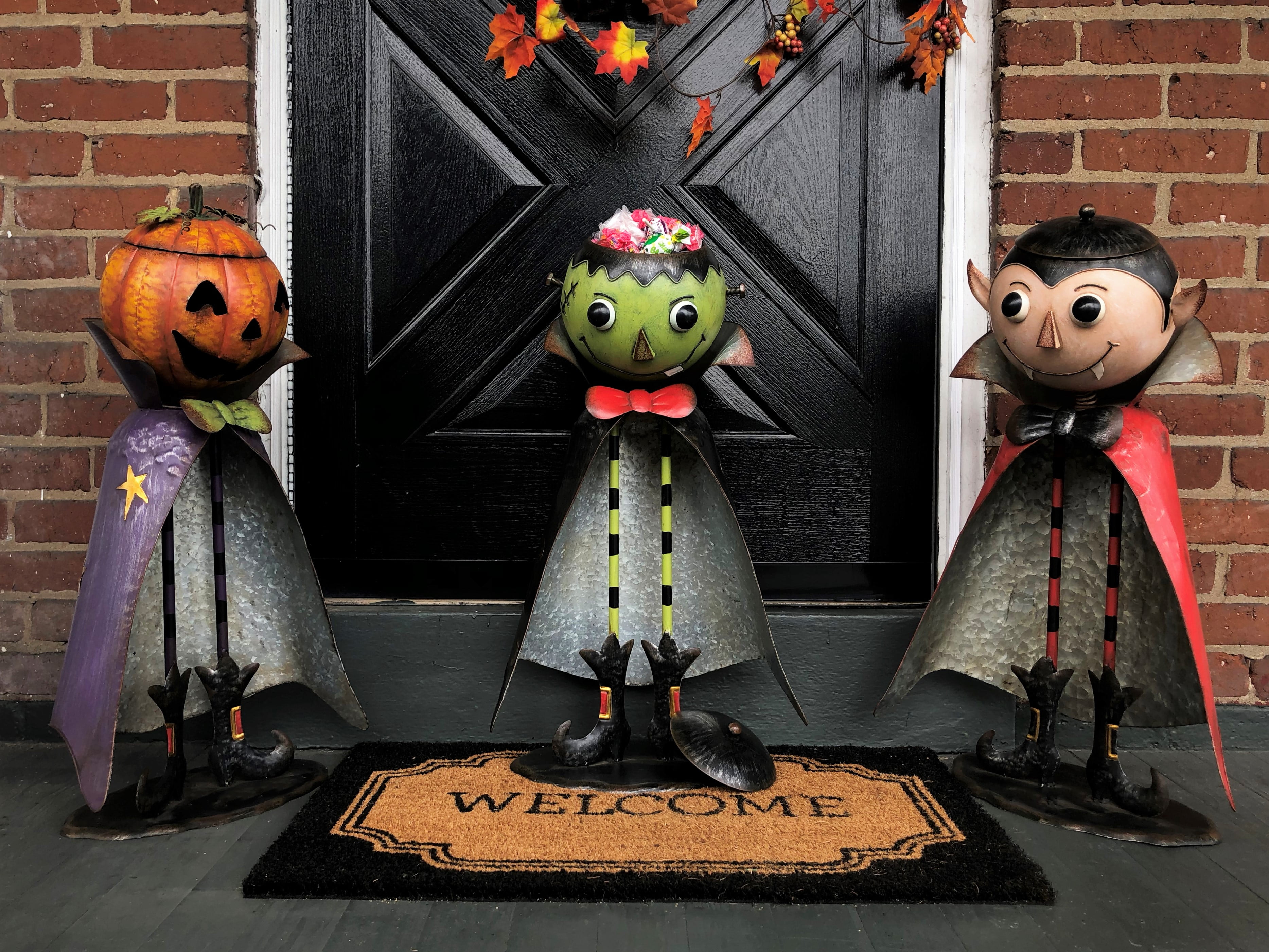Zaer Ltd. Big Head Halloween Candy Holder Statues (Opening Head) (Set ...