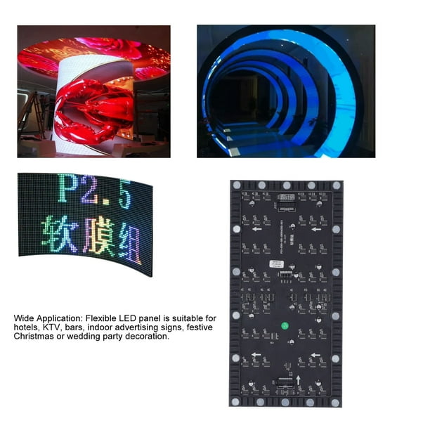 Full Color LED Panel,Flexible LED Panel 208x104 Full Color Flexible ...
