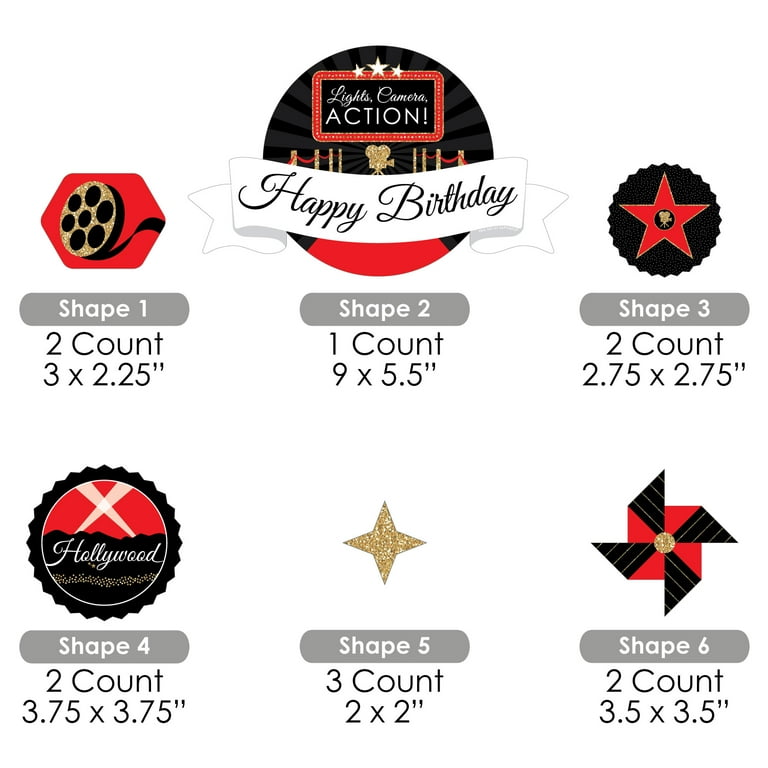 Hollywood Birthday Cake Kits