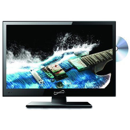 SuperSonic SC-1512 LED Widescreen HDTV & Monitor 15.6", Built-in DVD ...