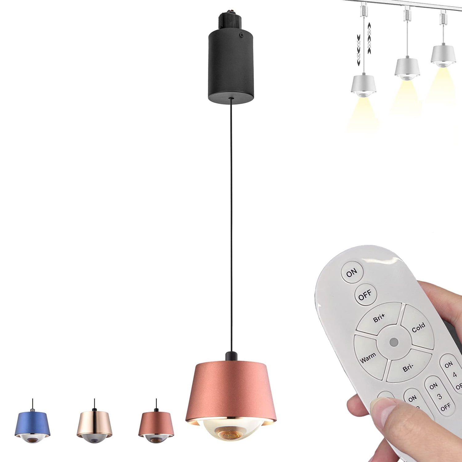 FSLiving Remote Control with Stepless Dimming Color Changing Adjustable ...