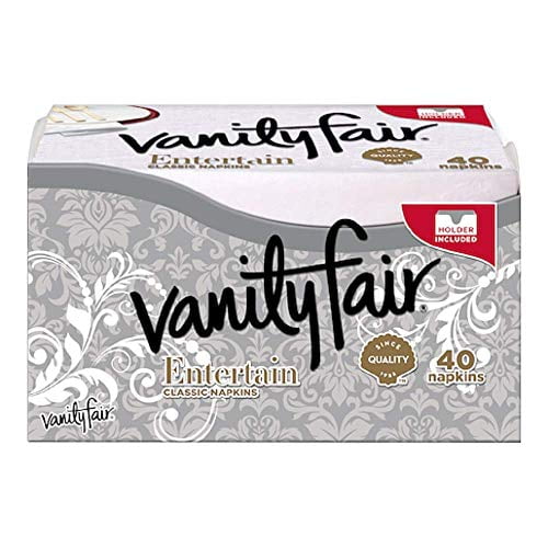Vanity Fair Entertain Classic Napkins 2 Pack (40 Ct) - Walmart.com
