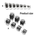 Multipurpose 7Pcs Sturdy Acrylic Rings Display Stand Set Portable ...
