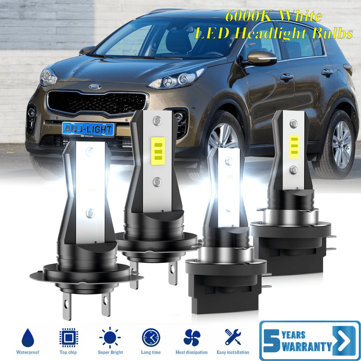 Click here for Aqj Compatible With Kia Sportage 2011-2016 - H7 H1... prices