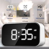 Sharp Alarm Clock with 2X Outlets, Surge Protect, Rapid USB Charge, LED ...