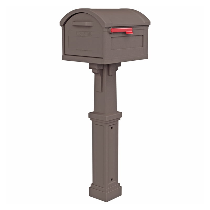 Gibraltar Mailboxes Grand Haven Extra Large, Plastic, Mailbox and Post ...