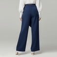 cocolona Womens Casual Asymmetric Palazzo Pants High Waist Straight ...