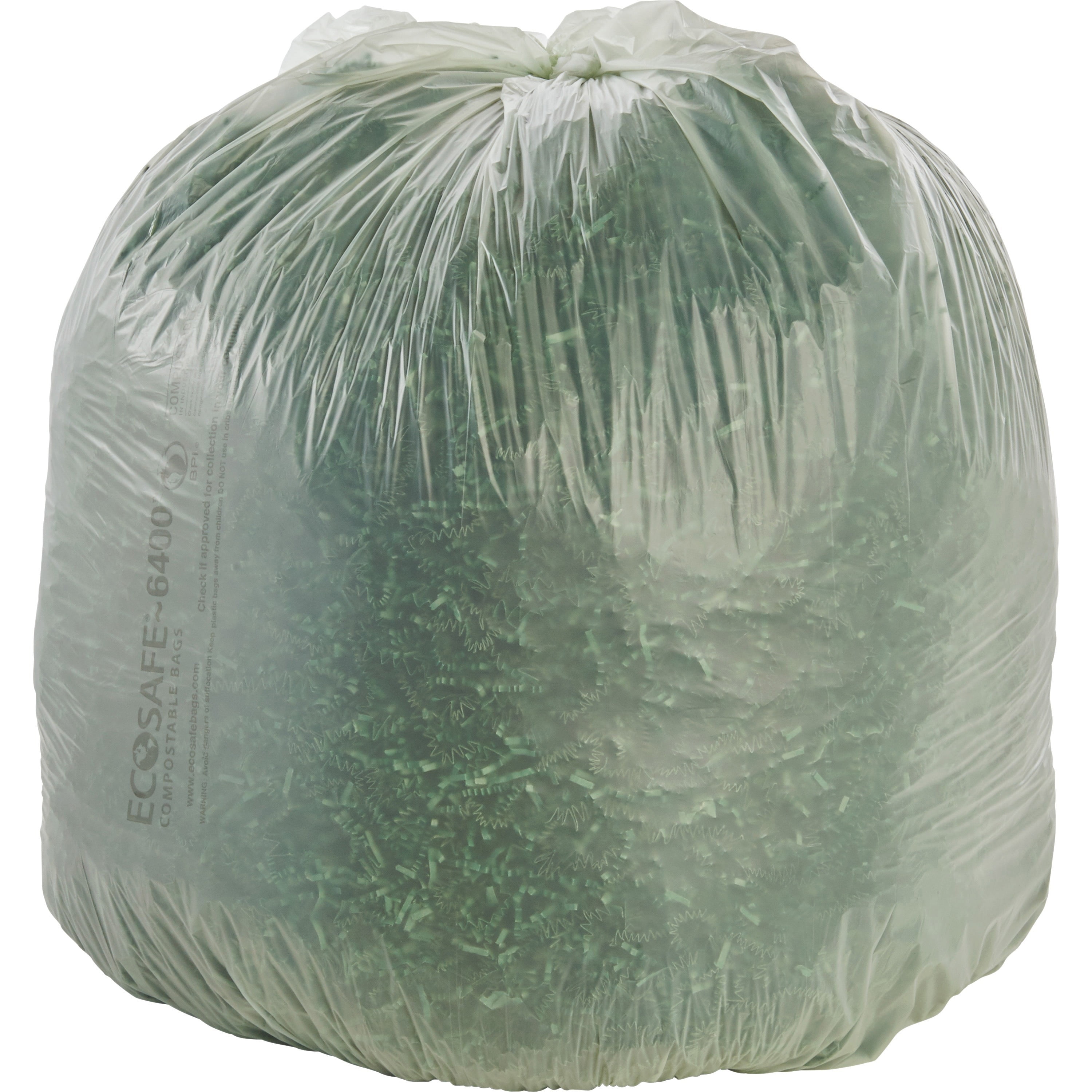 Stout, STOE4248E85, EcoSafe Compostable Trash Bags, 40 / Carton, Green ...