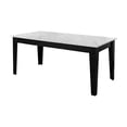 106.3 inch Large Extendable Dining Table for Small Space, White Line ...