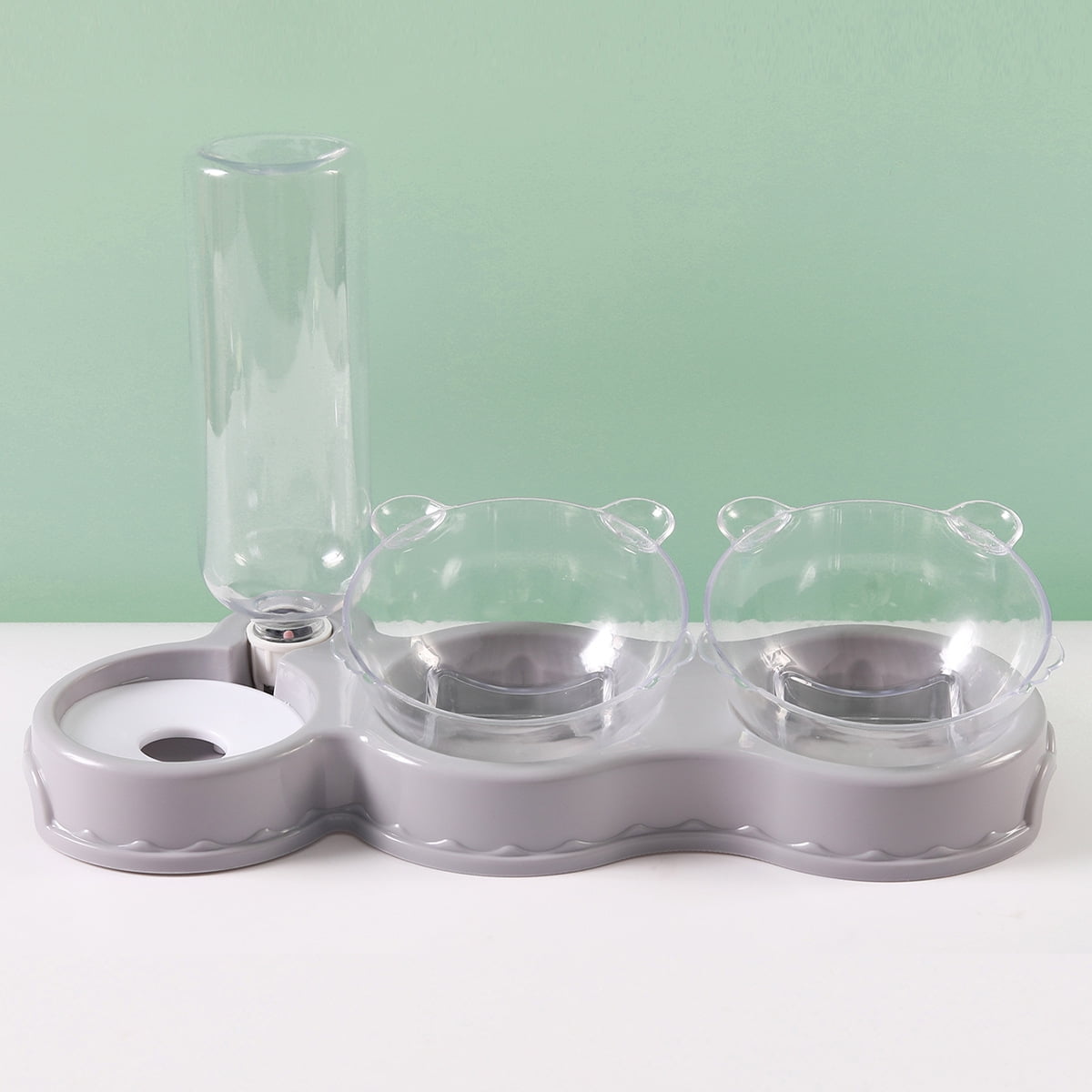 Scmkd Pet Water & Food Bowl Set, 3 Bowls With Automatic Water Dispenser ...