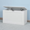 Noble House Lift Top Storage Bench with Safety Hinges, Wooden Entryway ...