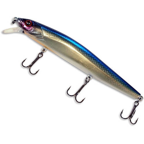 Yellow Bird Minnow Bait 1/2 oz 4-1/2" Long-Blue Steel - Walmart.com