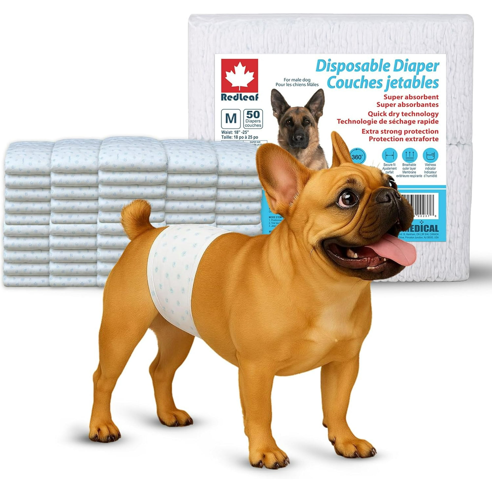 Click here for Elimedical Redleaf Disposable Dog Diapers Male Med... prices