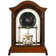 Bulova B1845 Durant Walnut Wood and Glass Revolving Pendulum Clock ...