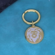 Blue Butterfly Spinning Round Metal Key Chain Keychain Ring - Walmart.com