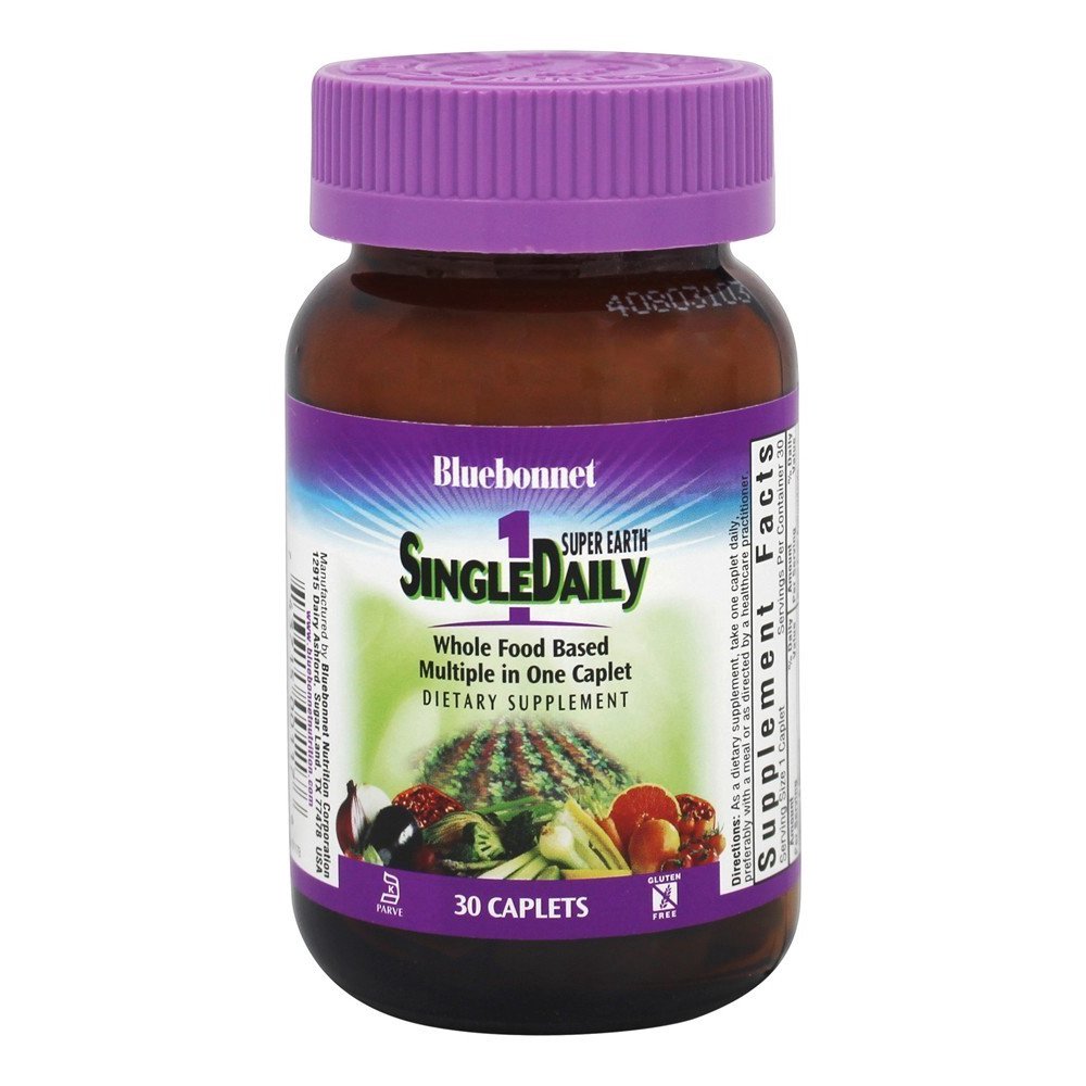 Bluebonnet Super Earth Single Daily Multinutrient Formula, With Iron ...