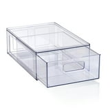 Mainstays Clear Glossy Plastic Pull-Out Closet Drawer Small Size, Adult ...