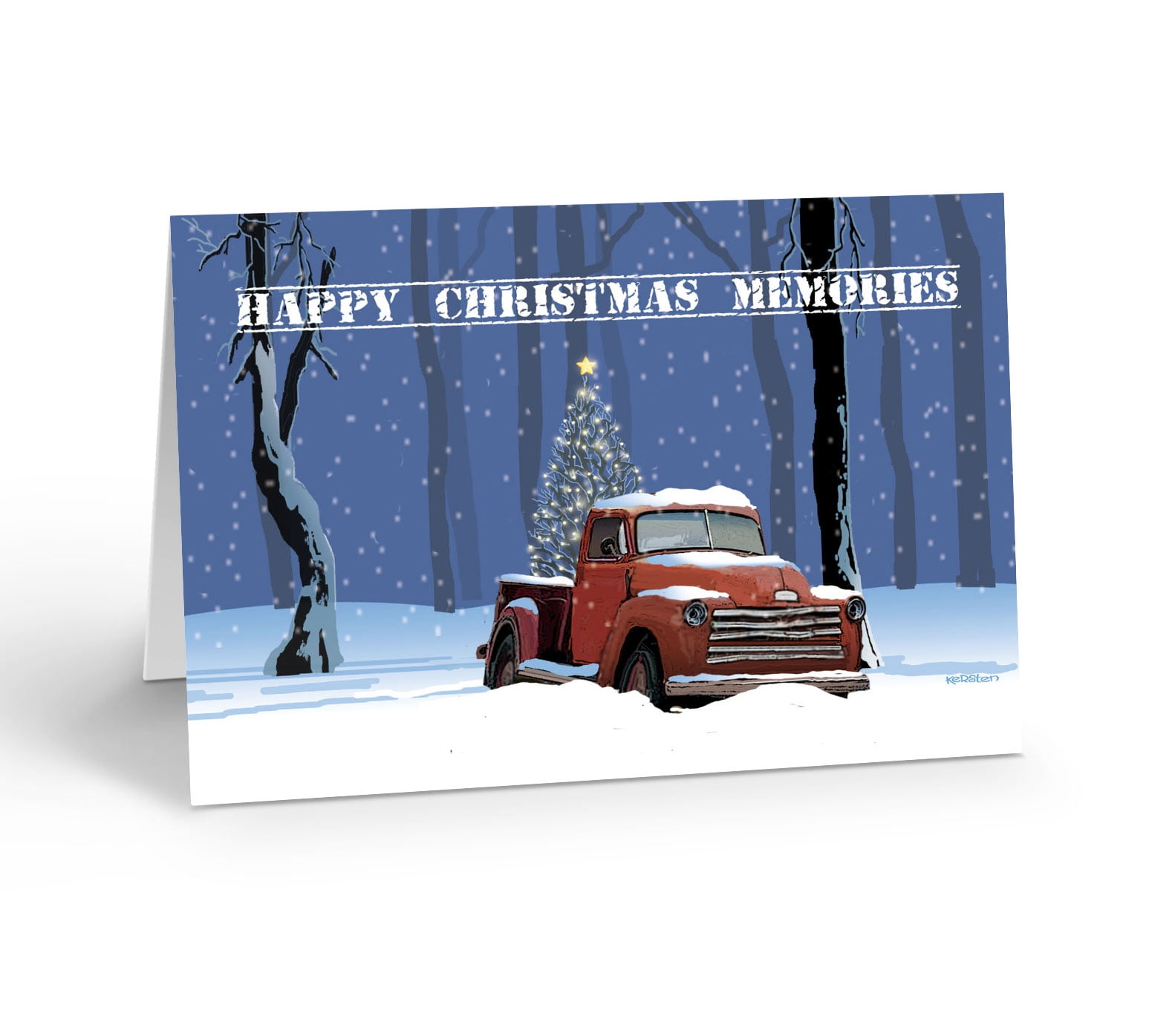Classic Red Truck Christmas Card - 18 Cards and 19 Envelopes - 20169 ...