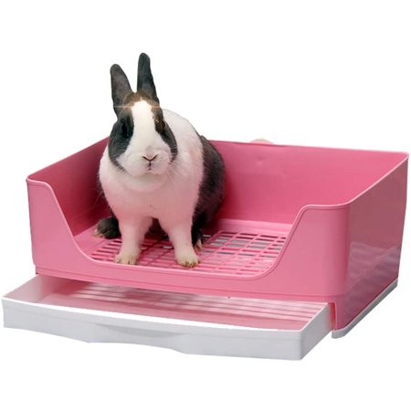 Corner Litter Box for the Home of the Corner Toilet, Large Rabbit Cage ...