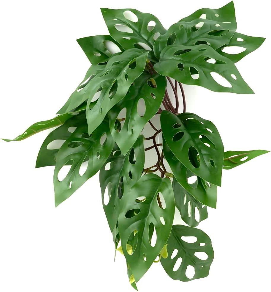 shiyou-Reptile Plants for Terrarium, Amphibian Habitat Decor Artificial ...